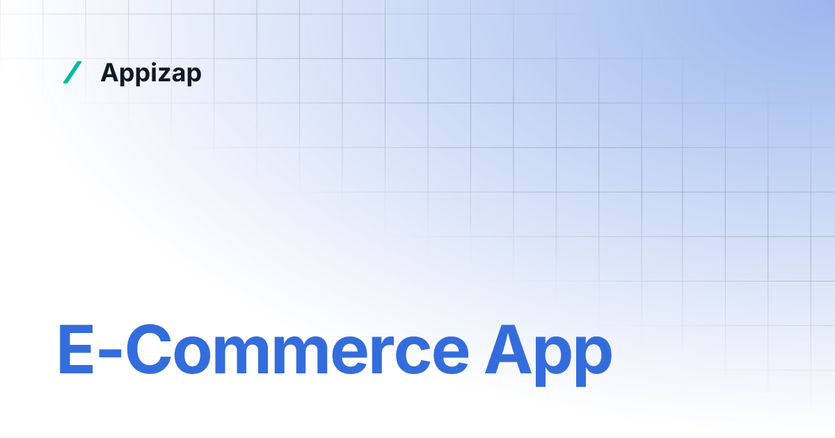 E-Commerce App | Appizap