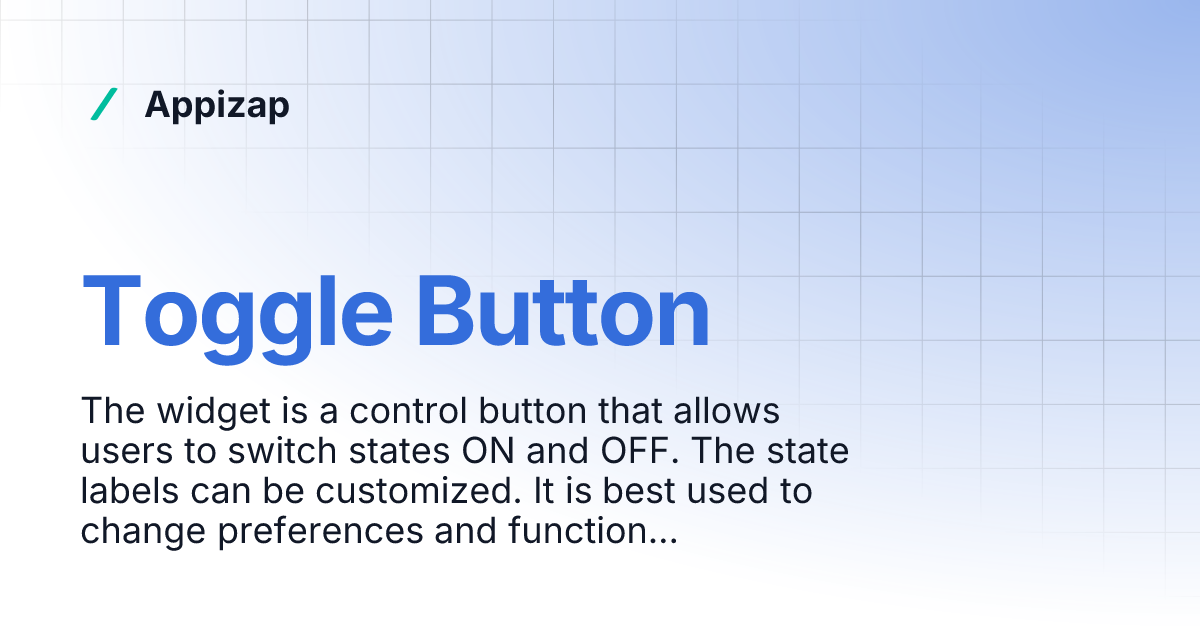 Toggle Button | Appizap