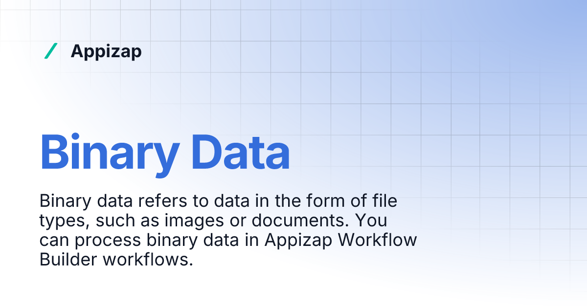 Binary Data | Appizap