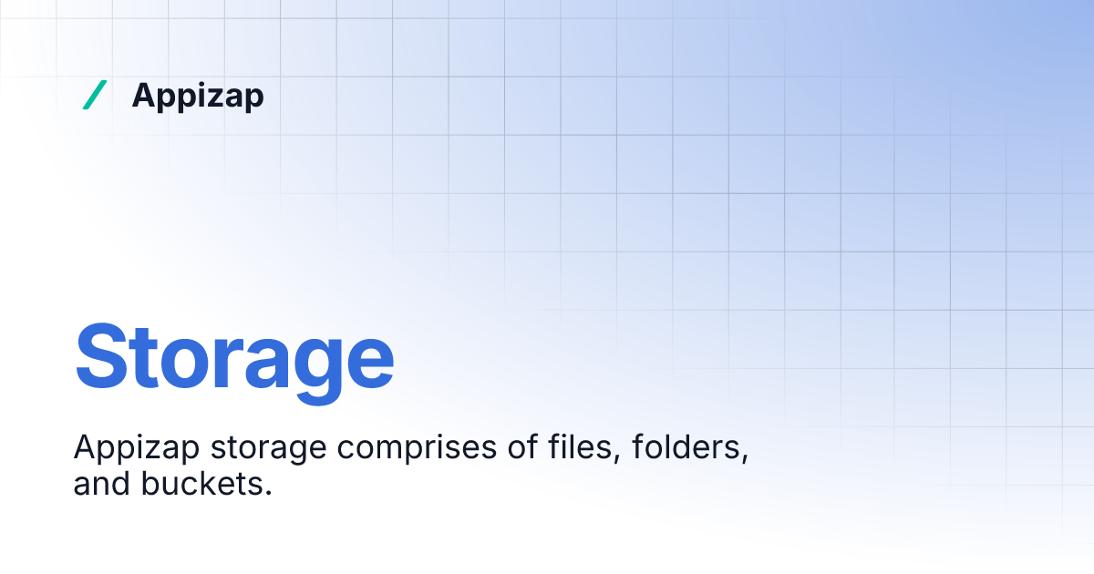 Storage | Appizap