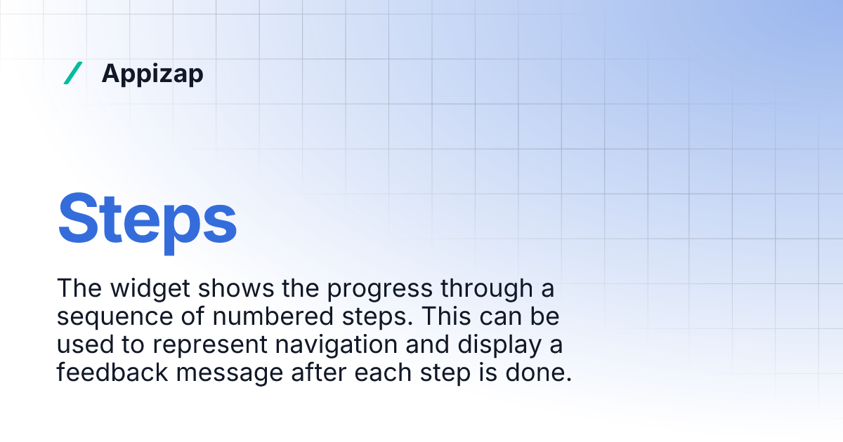 Steps | Appizap