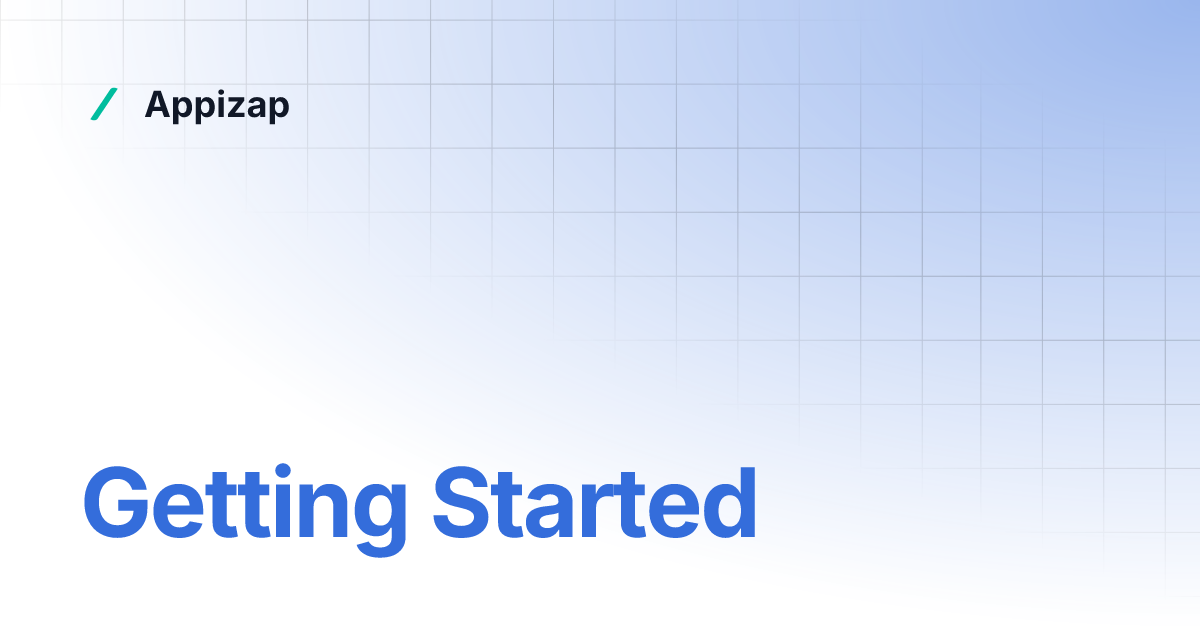 Getting Started | Appizap