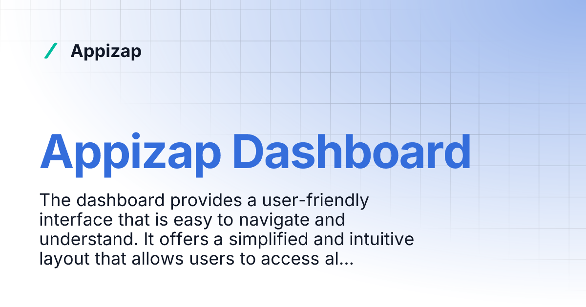 Appizap Dashboard | Appizap