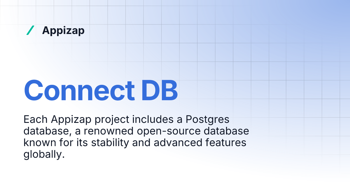 Connect DB | Appizap