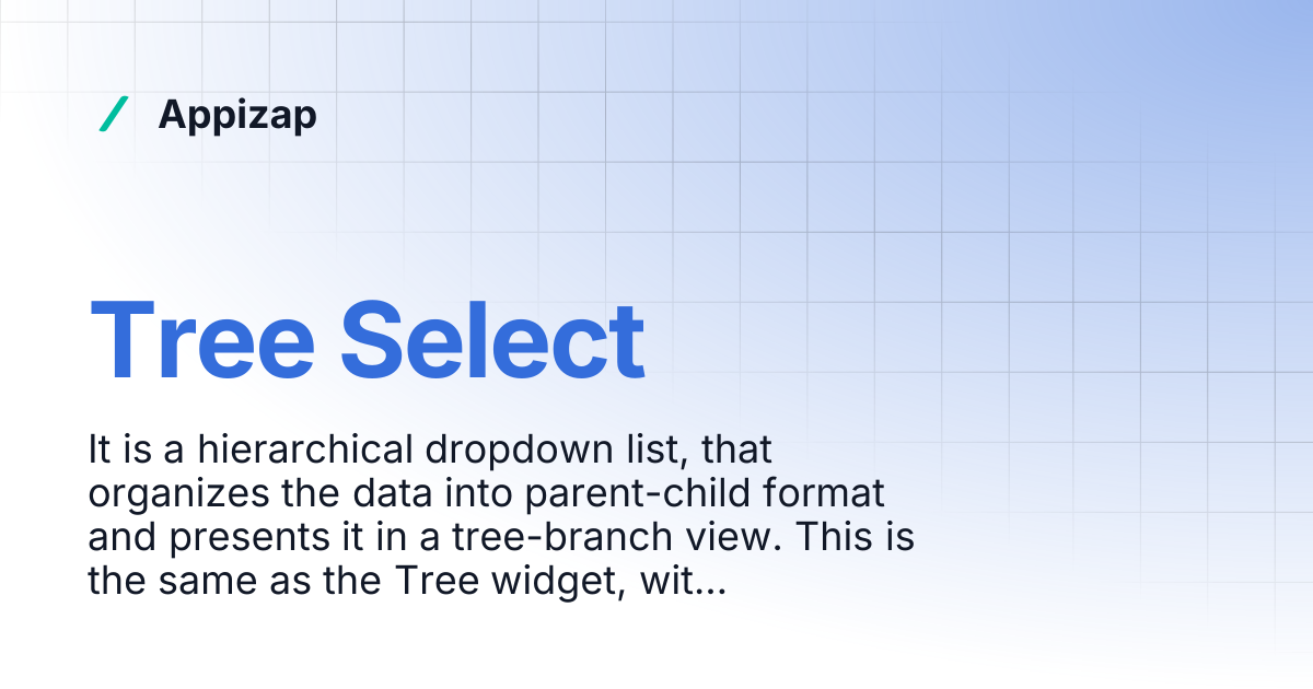Tree Select Appizap