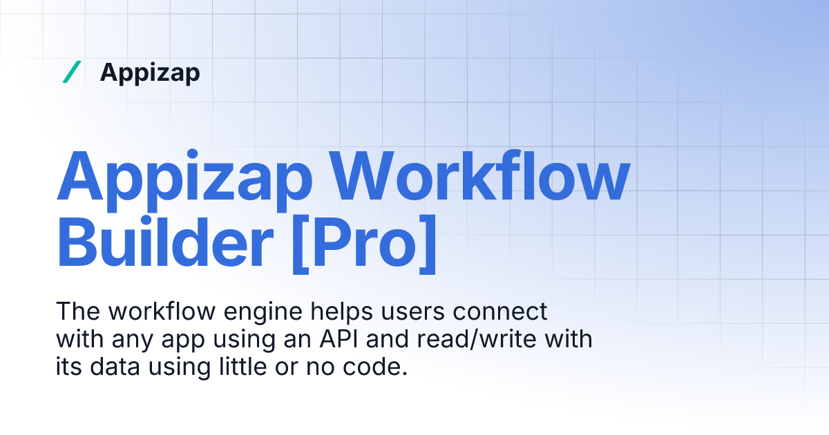 Appizap Workflow Builder [Pro] | Appizap